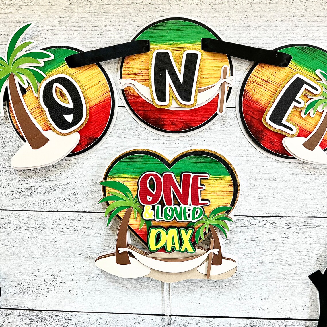 One Love Cake Topper One Love Party One Love Birthday - Etsy