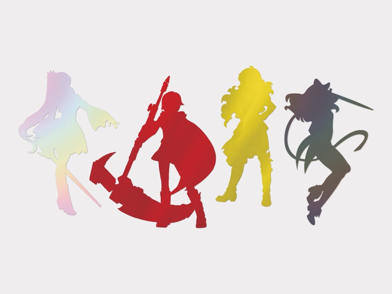 RWBY Decal Sticker Set - Etsy