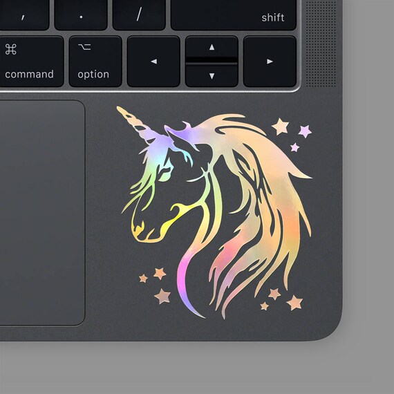 Unicorn Holographic Rainbow Waterproof Vinyl Sticker Decal - Etsy