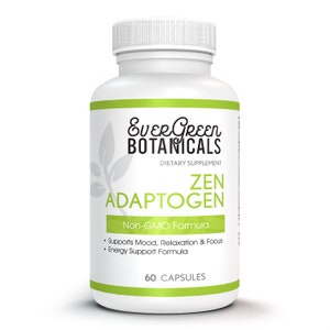 Adaptogen Capsules ZEN Formula 100% All Natural NON GMO - Etsy