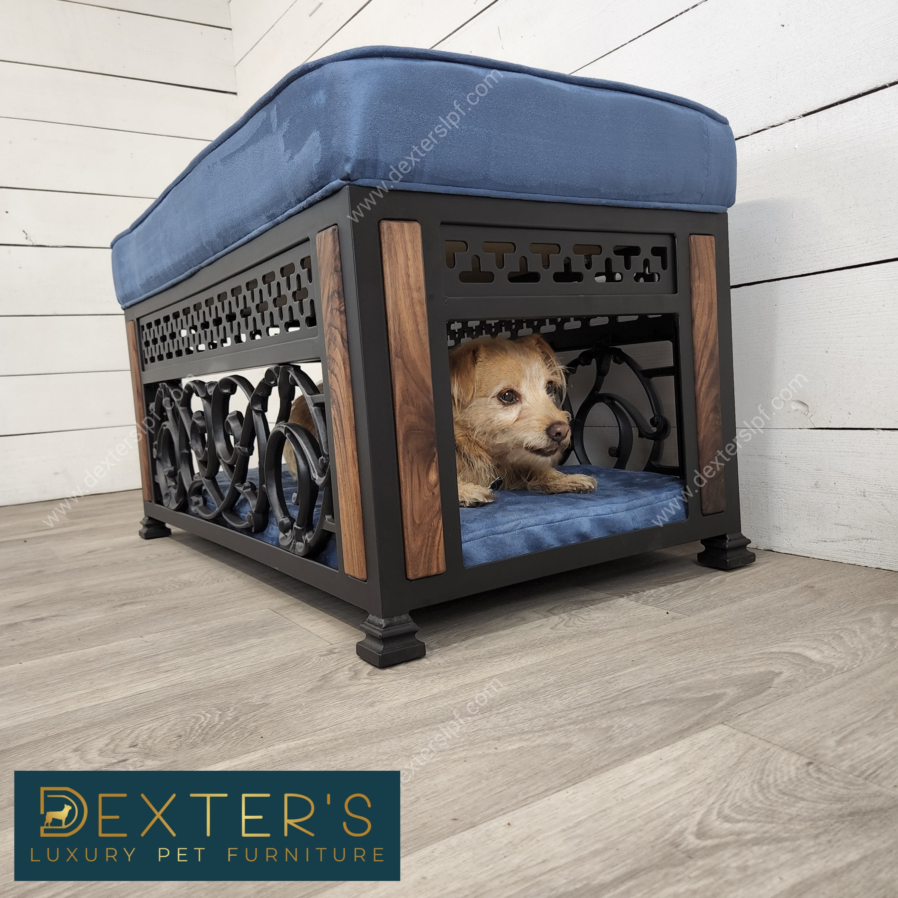 Dash's Bench, Small Pet Furniture, Luxury Dog Crate, Luxury Pet ...