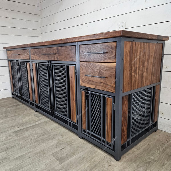 Triple Dog Crate - Etsy