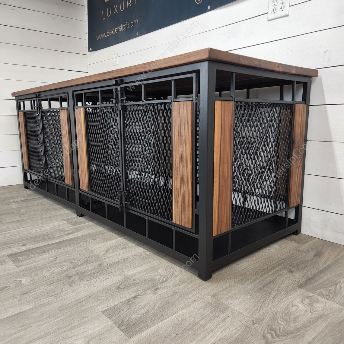 Raven X-large Double, XL Double Dog Kennel Furniture, Xl Dog Crate ...