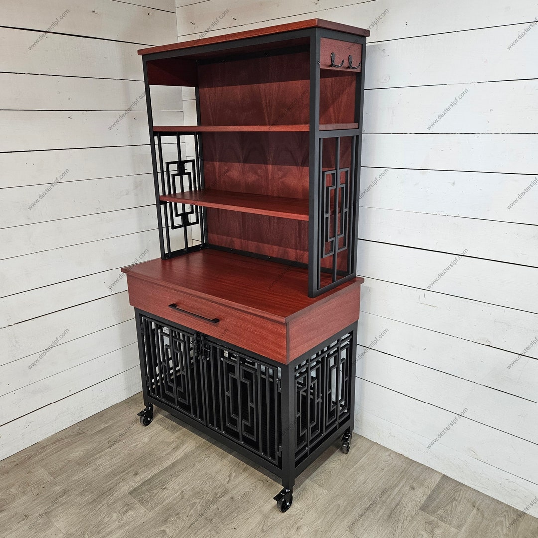 Layla Medium Open Shelf Hutch, Dog Crate Furniture - Etsy
