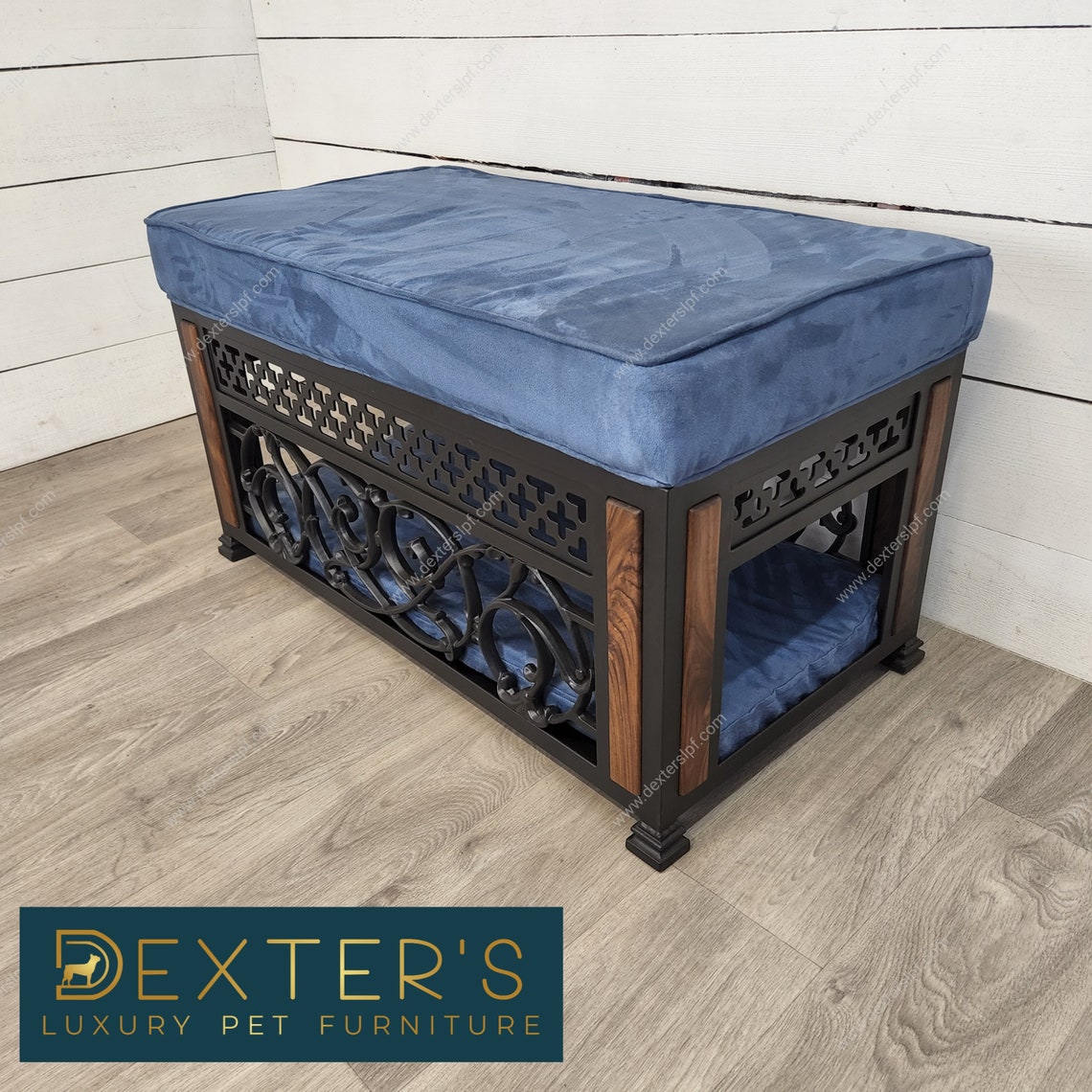 Dash's Bench, Small Pet Furniture, Luxury Dog Crate, Luxury Pet ...