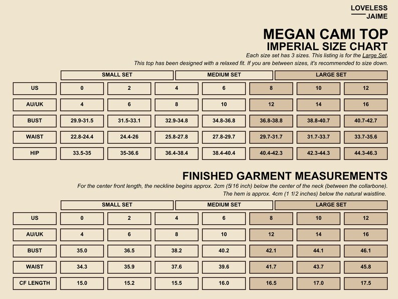 Megan Halter Top Sewing Pattern Large Set: Sizes US8-US12 - Etsy