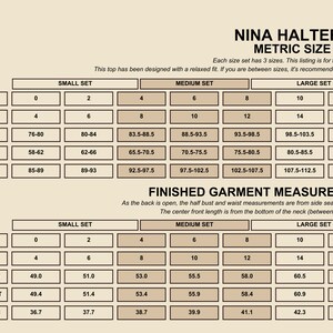 Nina Halter Summer Top Sewing Pattern, Medium Set: Sizes US4-US8, Tank ...