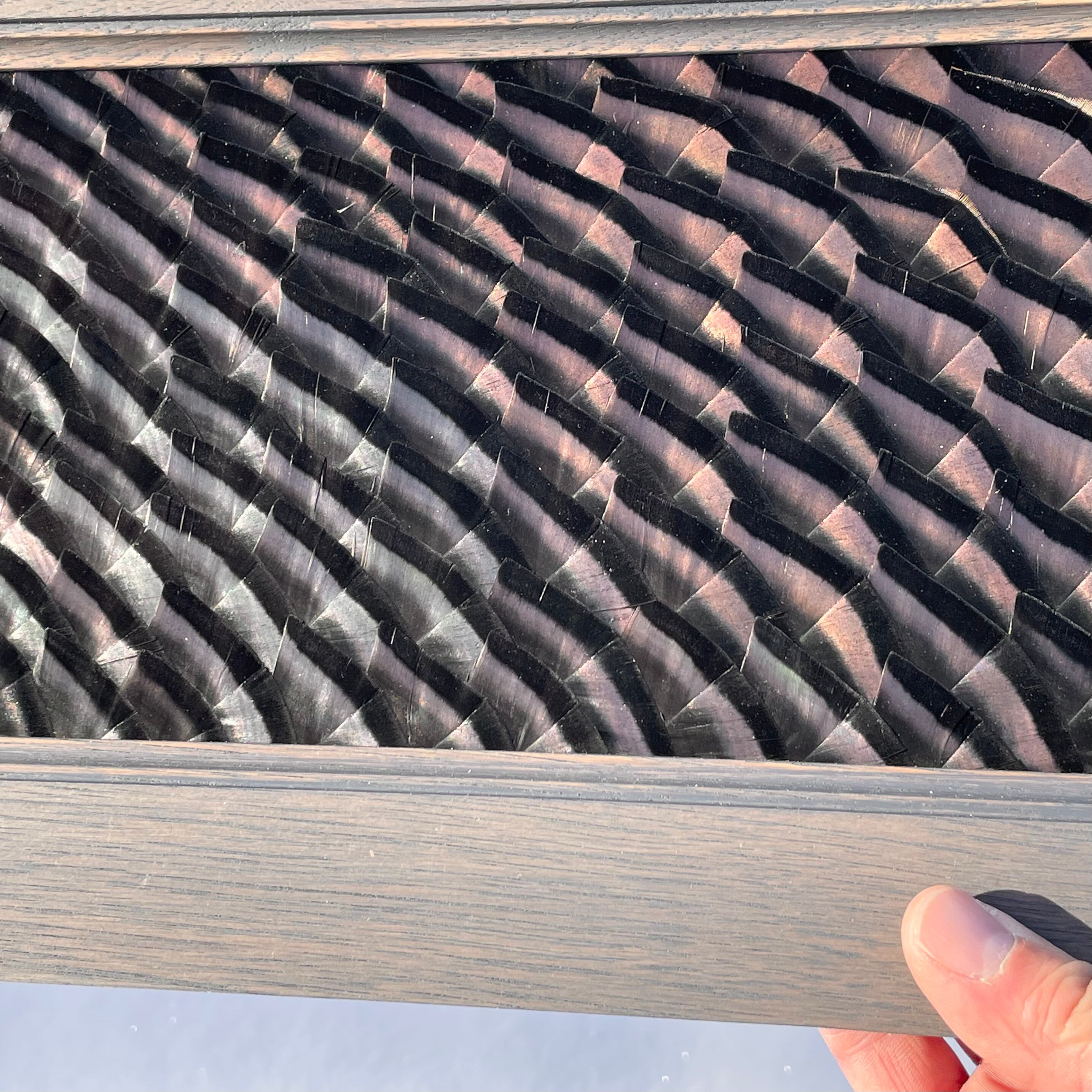 27 X 10 Eastern Wild Turkey Feather Art With Handmade | Etsy