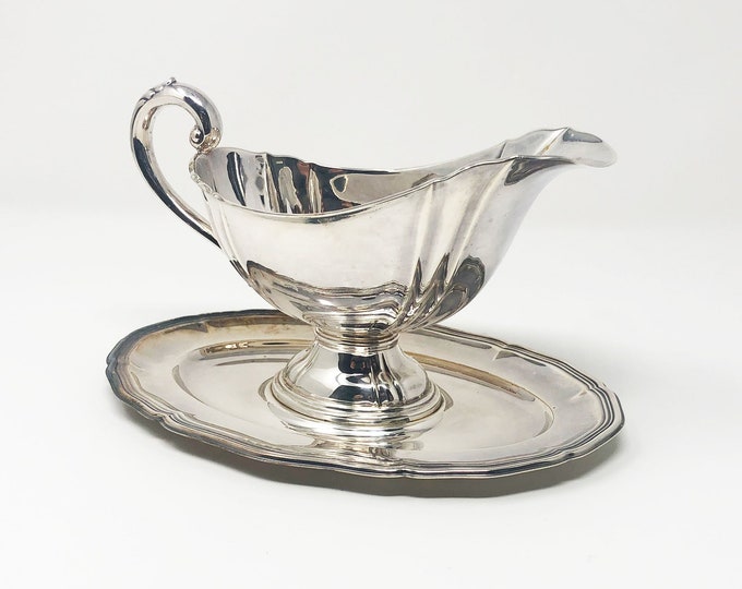 Alpaka Silver Plate Leaf-handled Gravy Boat W/leaf Scroll Handle - Etsy