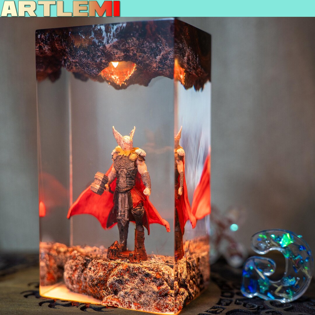 Vikings Th.or Resin Night Light Viking Shadow, Resin Night Light ...