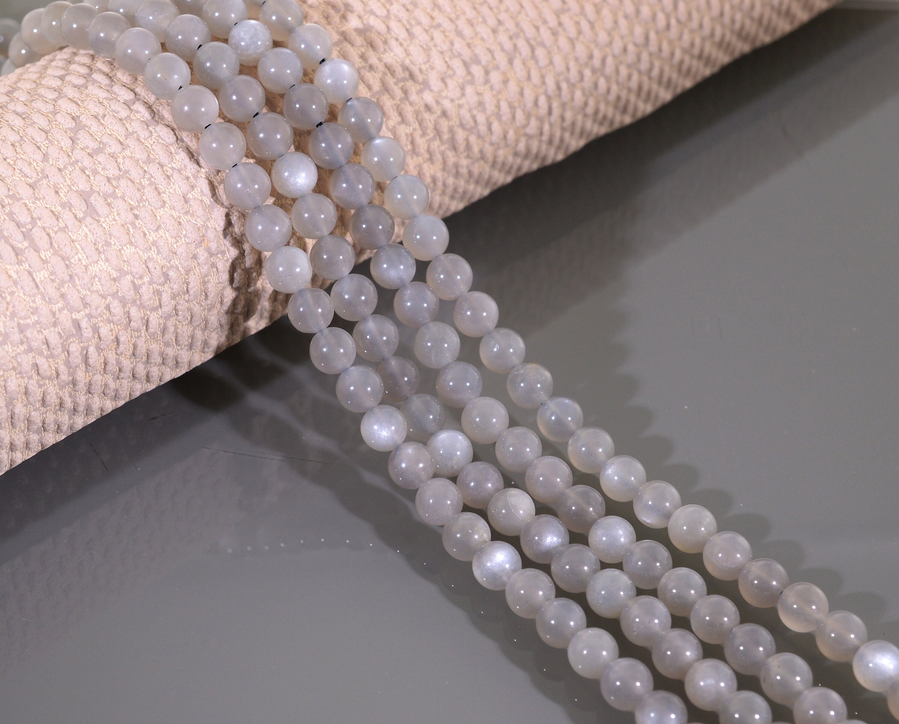 Natural Grey Moonstone Beads Plain Round Moonstone 6mm Strand - Etsy