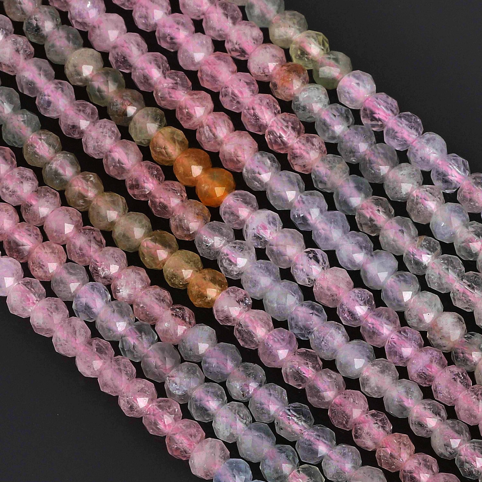 Multi Beryl Gemstone Beads Multi Color Gemstone Beads Strand | Etsy