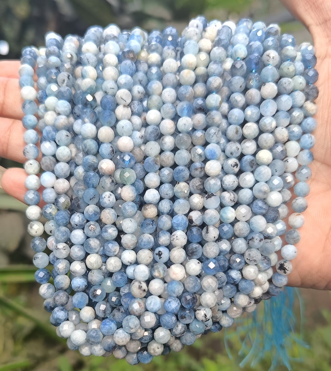 Natural Santa Maria Aquamarine Stone , Faceted Santa Maria Aquamarine ...