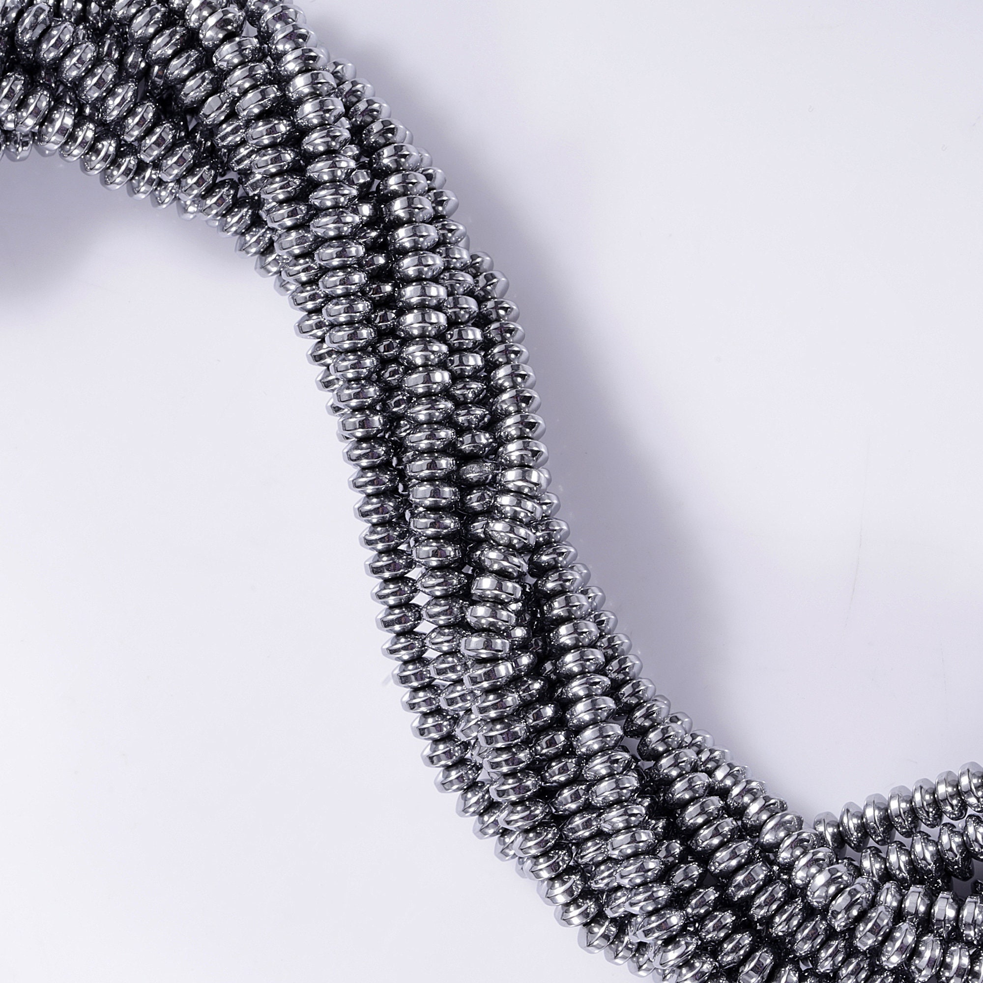 Silver hematite beads silver beads hematite gemstone hematite | Etsy