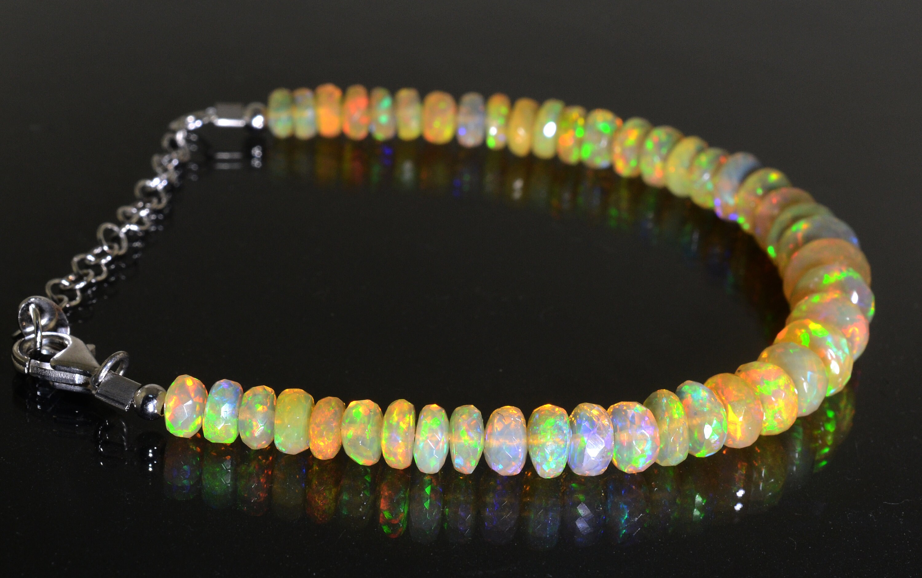 Natürlicher äthiopischer Opal Edelstein Facettiertes Opal | Etsy