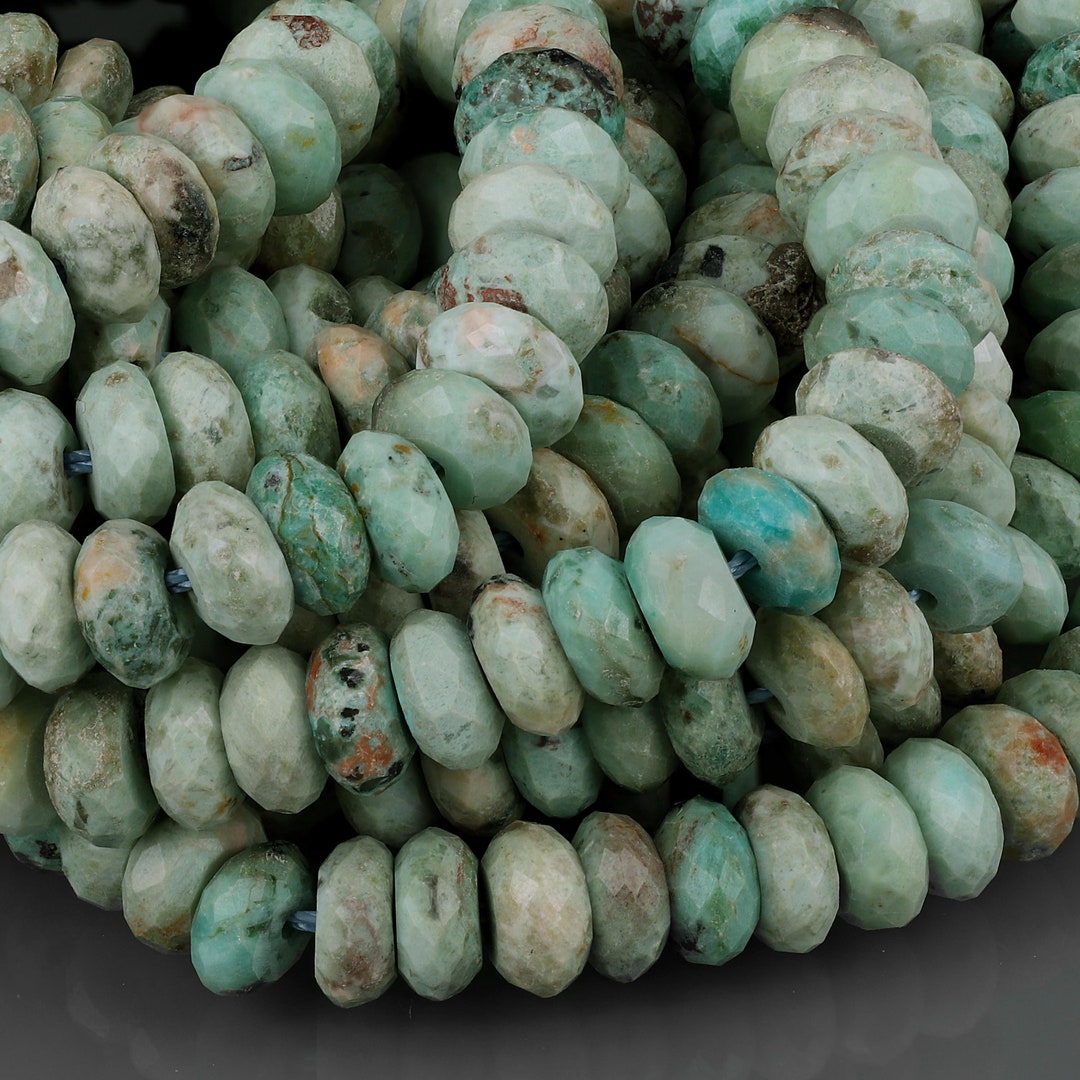 Peru Turquoise Stone Beads, Natural Peruvian Turquoise Gemstone Strand ...