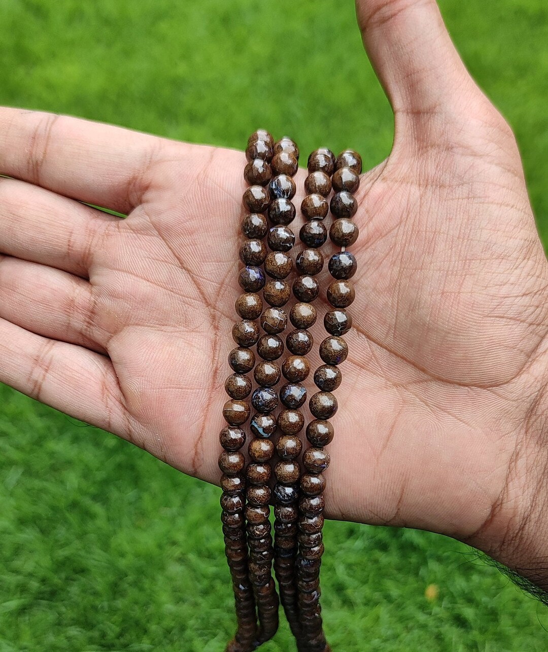 Strand Bolder Opal Gemstone Beads - Natural Bolder Opal Stone Beads ...