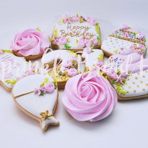 21st Birthday Cookies - Girl Birthday Party Gift - Adult Birthday ...