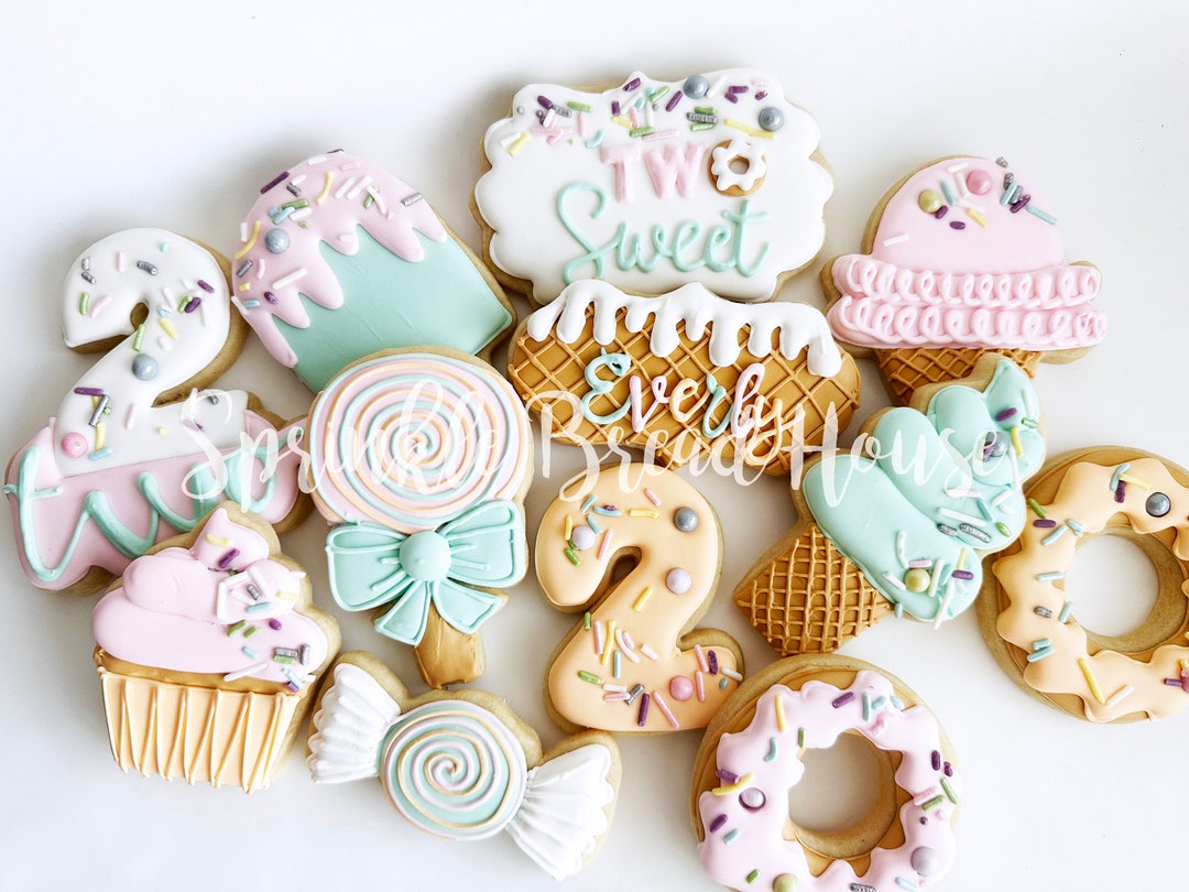 Two Sweet Cookies - Two Sweet Birthday Party Favors - Too Sweet Party ...