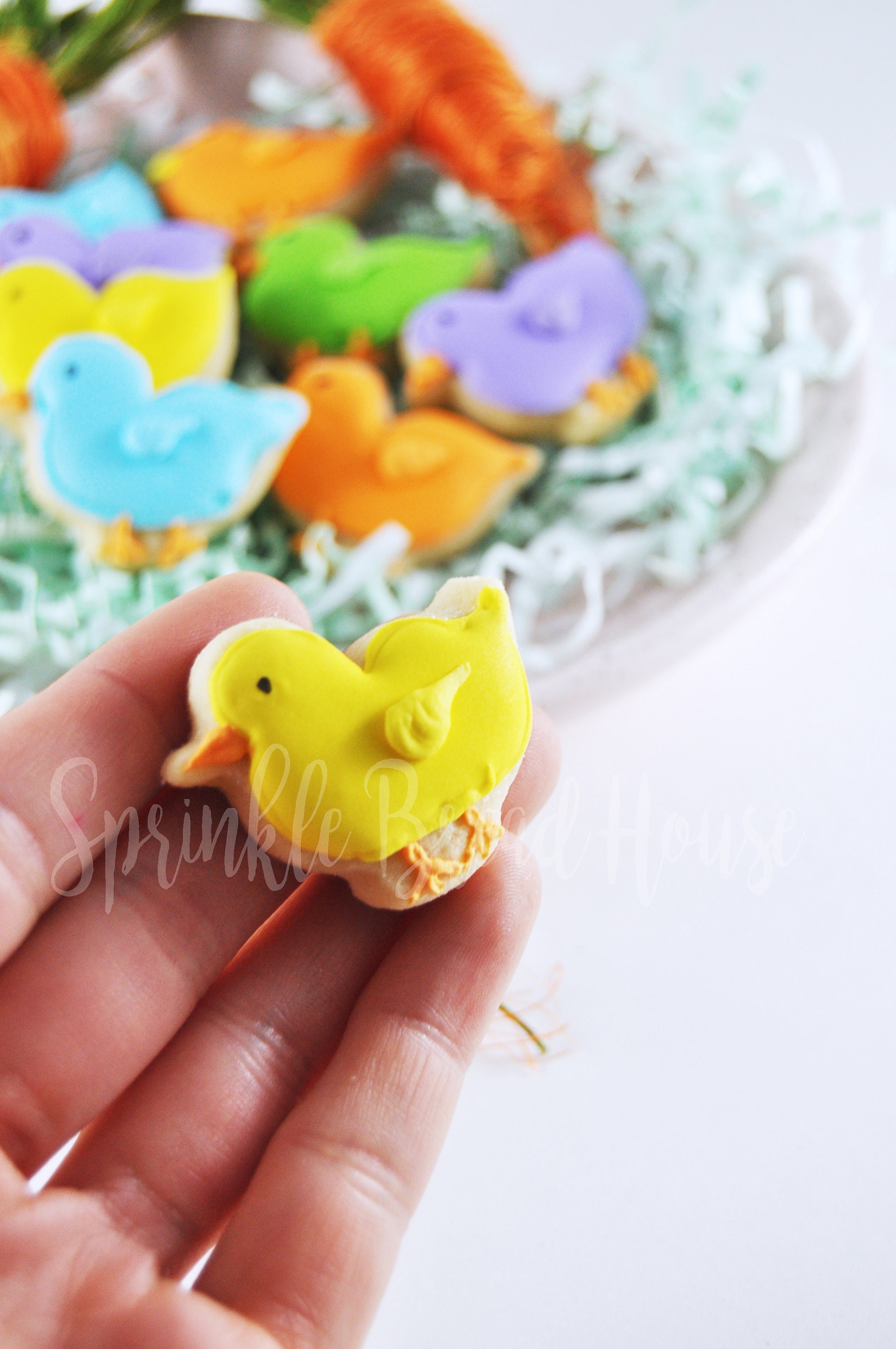 Mini Chick Cookies - Decorated Sugar Cookies - Perfect Fun Easter Gift ...