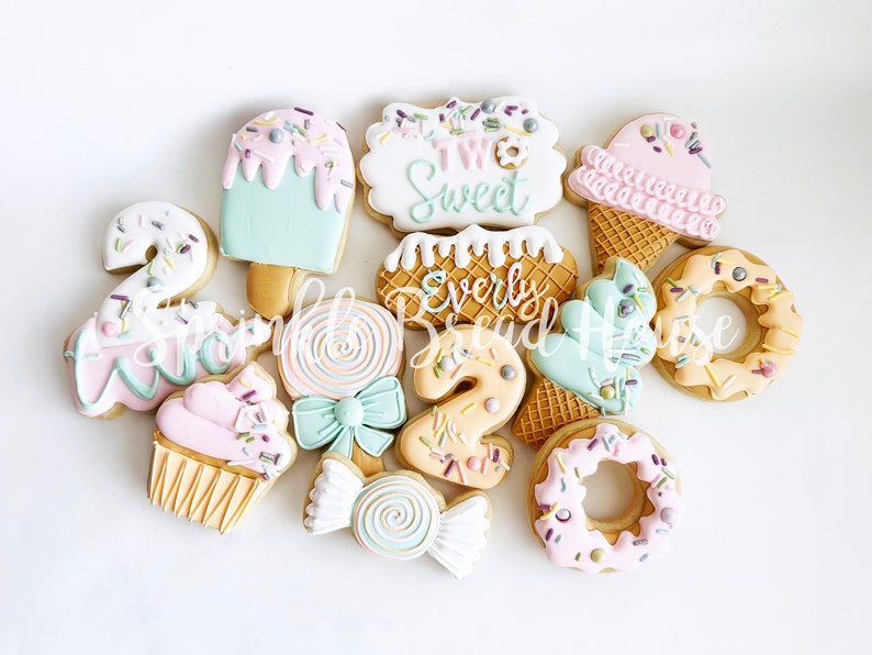 Two Sweet Cookies - Two Sweet Birthday Party Favors - Too Sweet Party ...