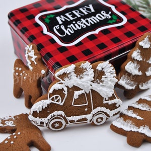 Winter Woodland Christmas Tree Truck Reindeer and Christmas Tree ...