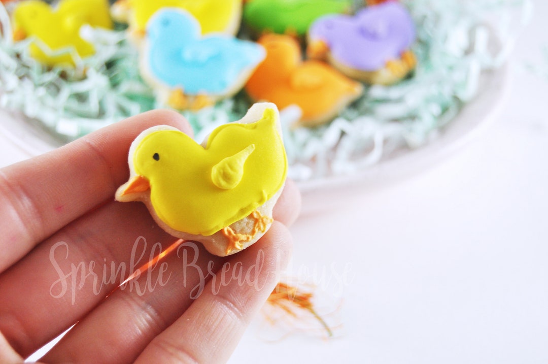 Mini Chick Cookies Decorated Sugar Cookies Perfect Fun Easter Gift ...