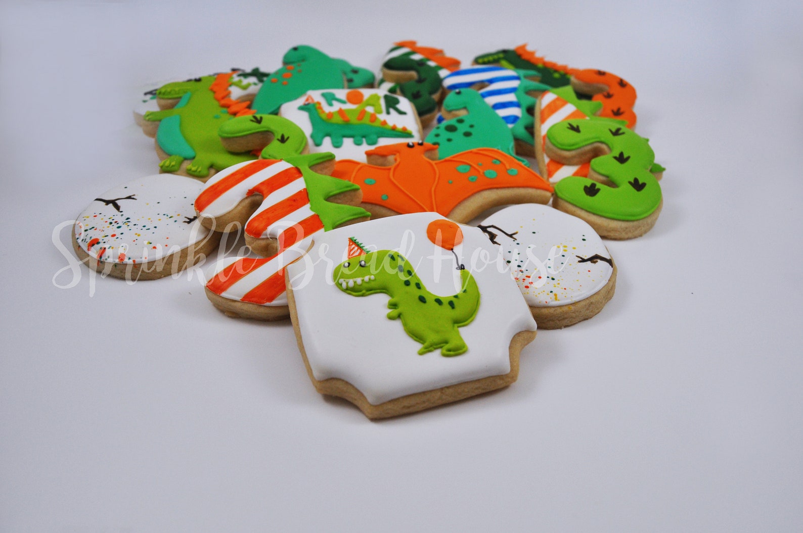 3 Rex Dinosaur Party Cookies birthday Dino Party partysaurus - Etsy
