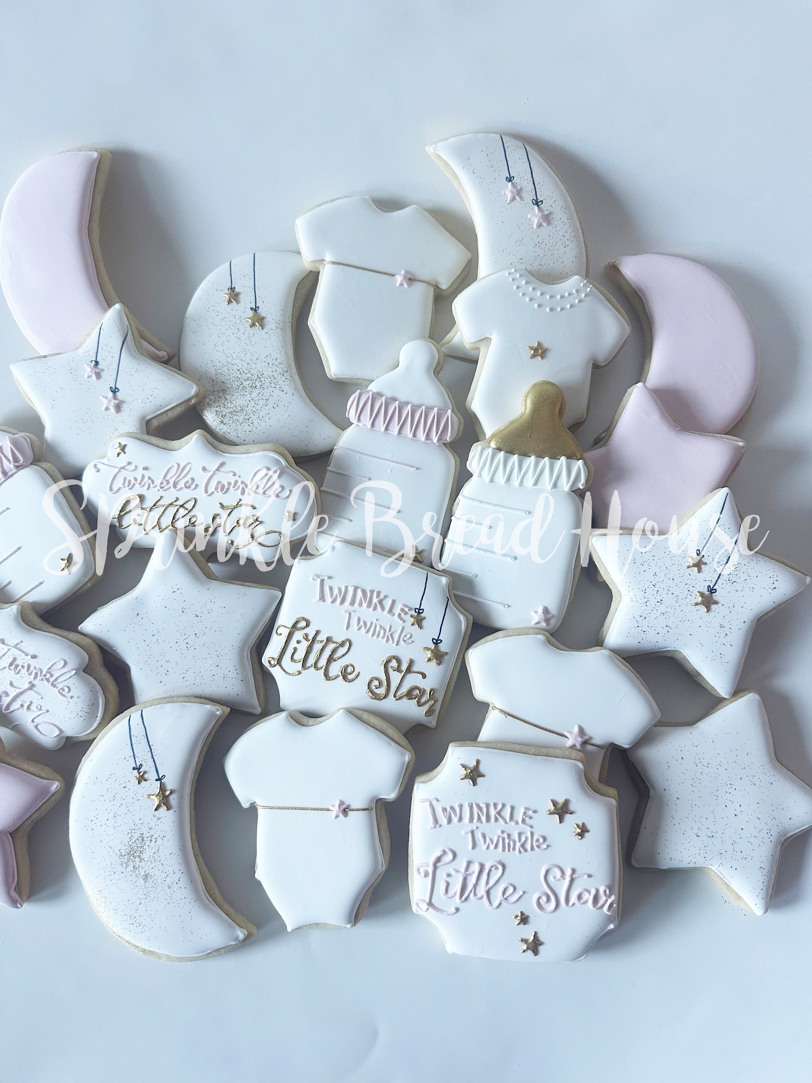 Twinkle Twinkle Little Star Baby Shower Sugar Cookies - Little Star ...