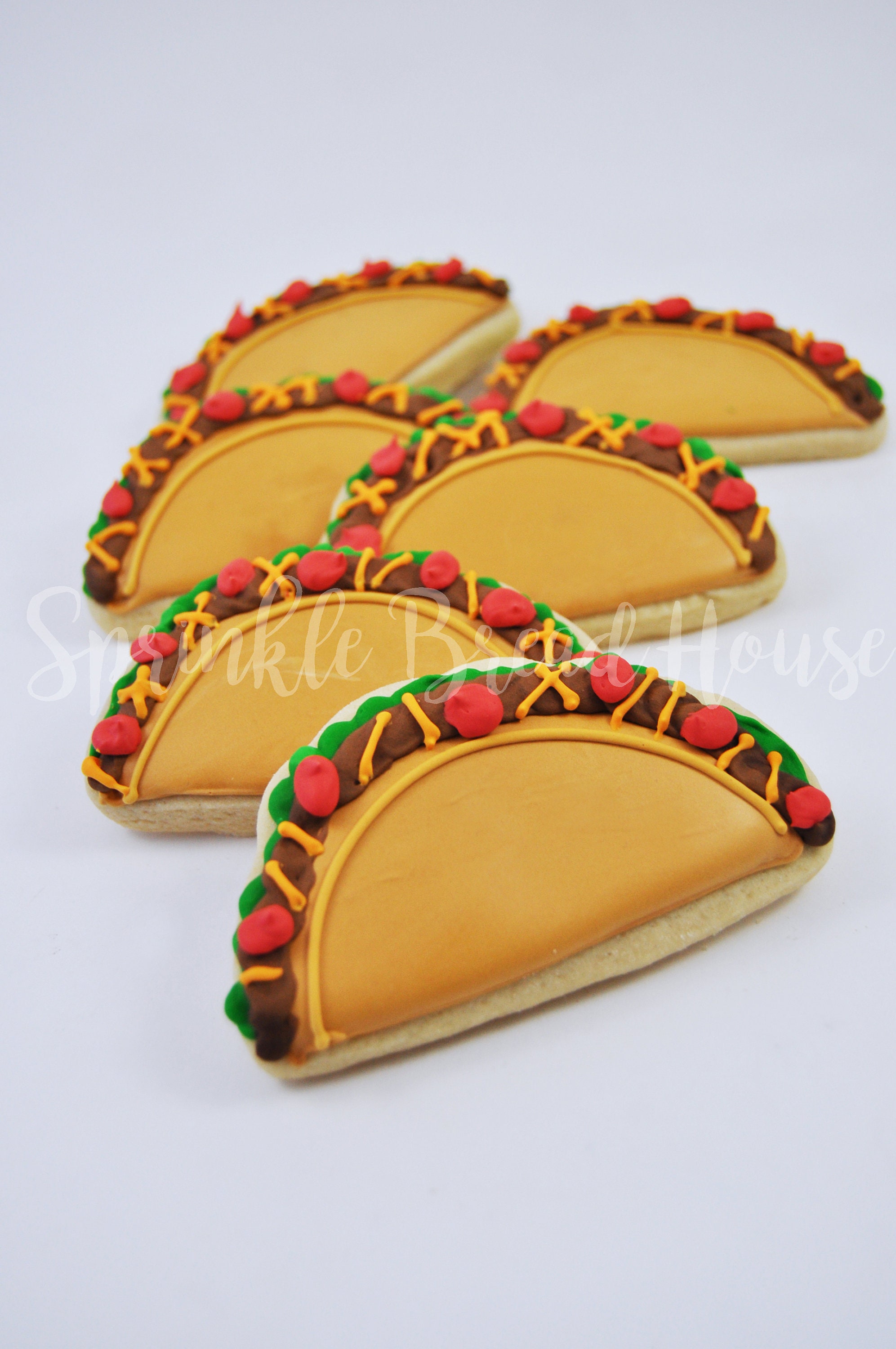 Taco Cookies - Taco Party Sugar Cookies - Fun Mexican Themed Party ...