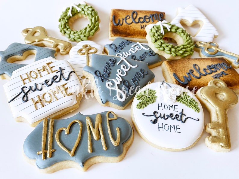 Home Sweet Home Cookies - Welcome Home Gift - House Party Cookies ...