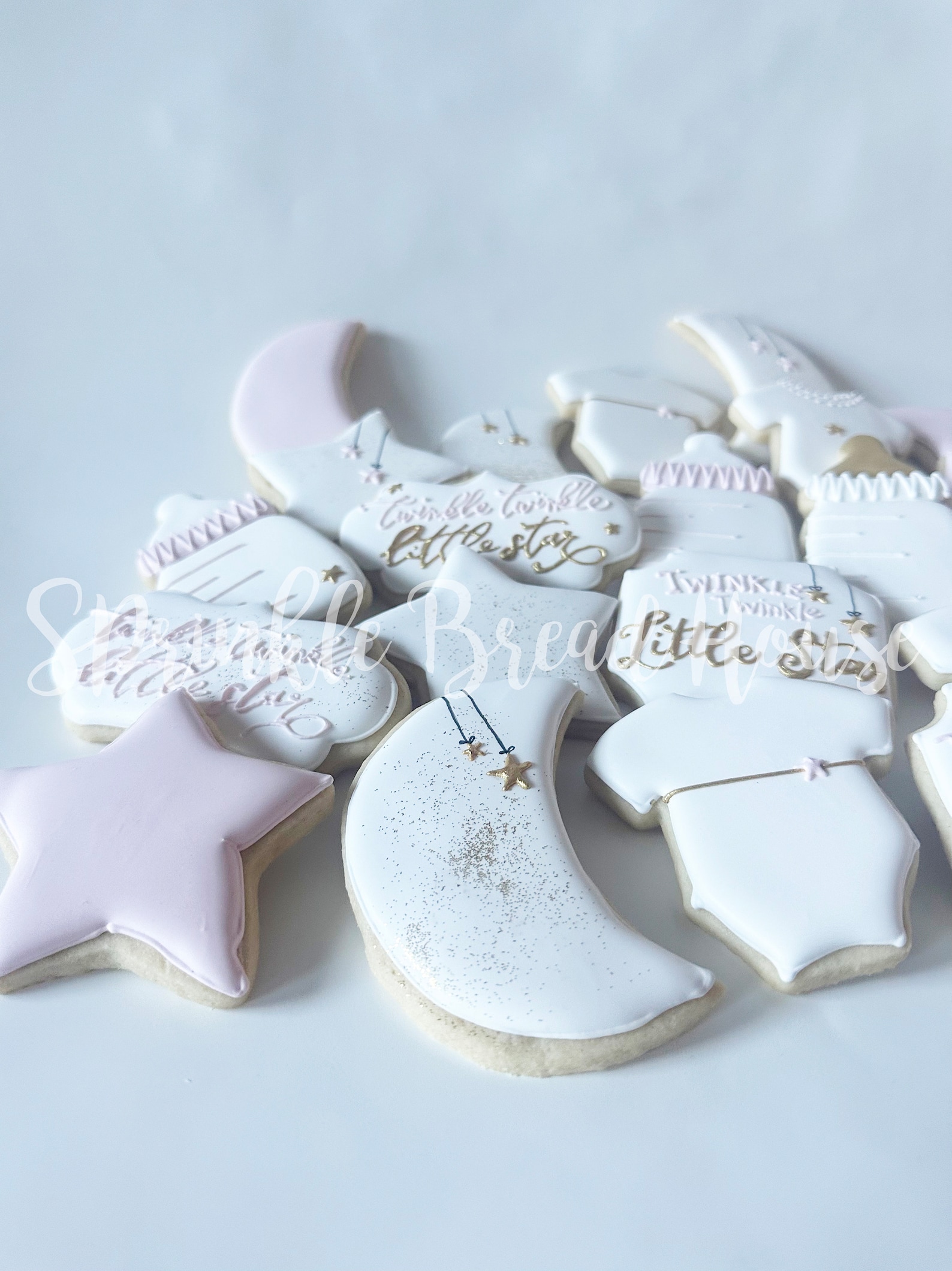 Twinkle Twinkle Little Star Baby Shower Sugar Cookies - Little Star ...
