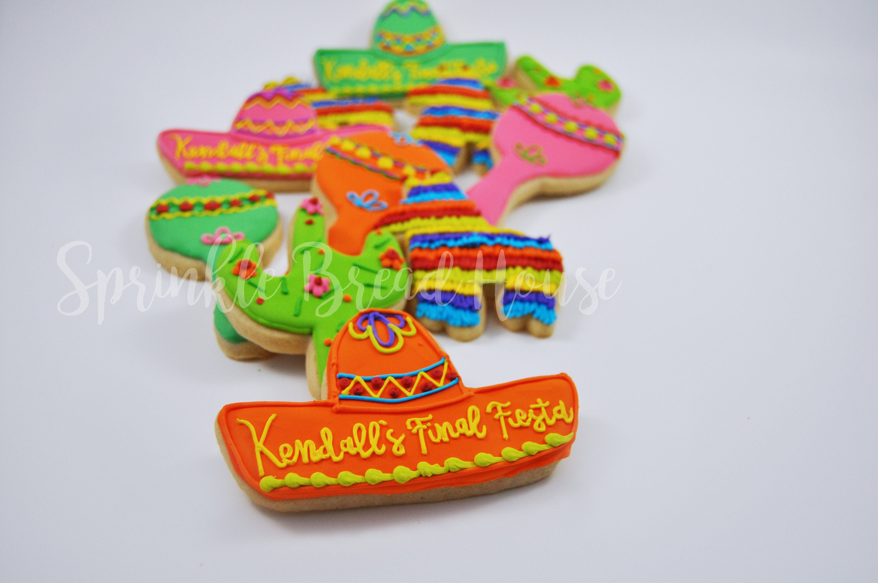 Custom Fiesta cookies Cinco De Mayo tex mex cactus | Etsy