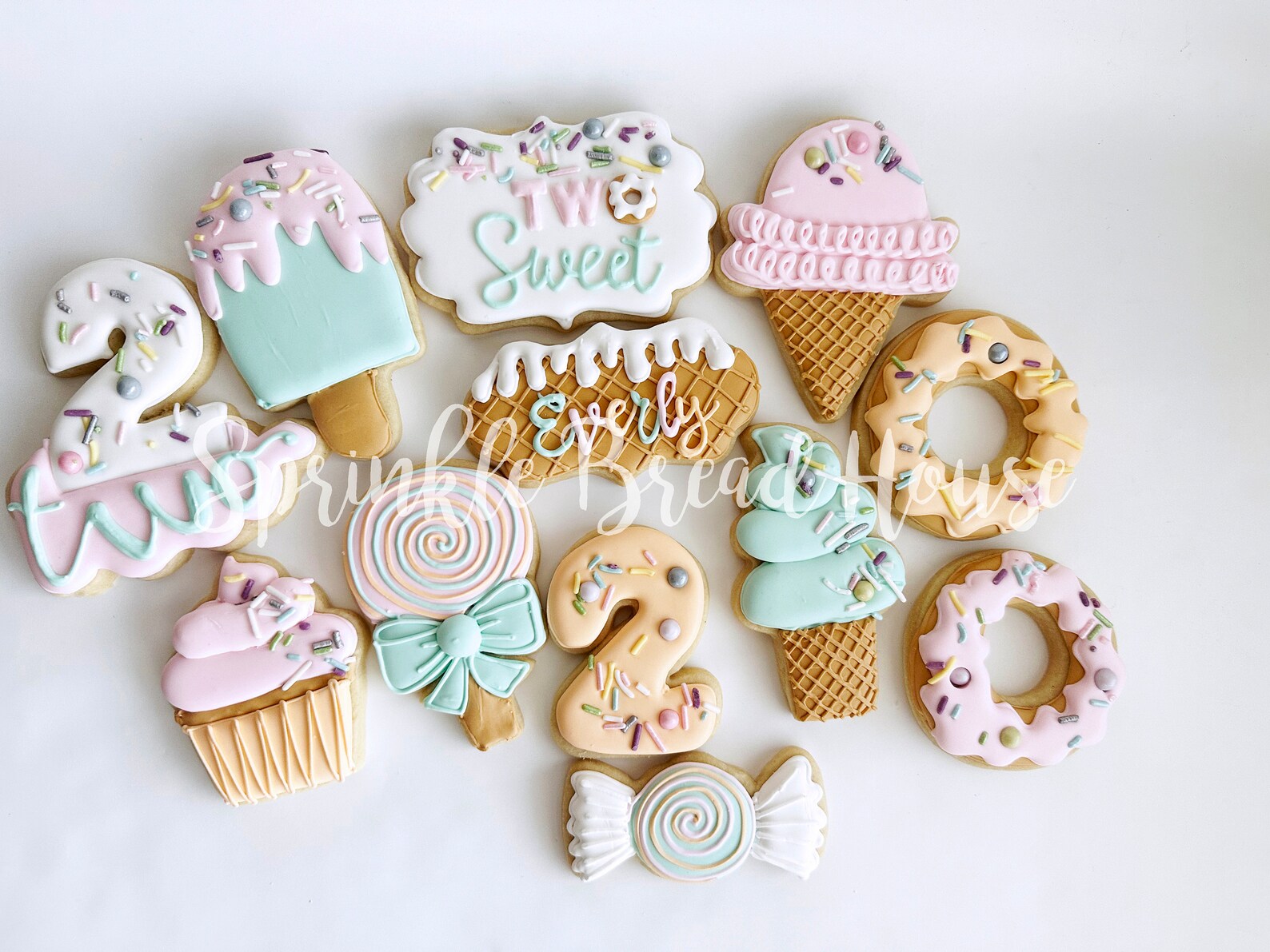 Two Sweet Cookies - Two Sweet Birthday Party Favors - Too Sweet Party ...