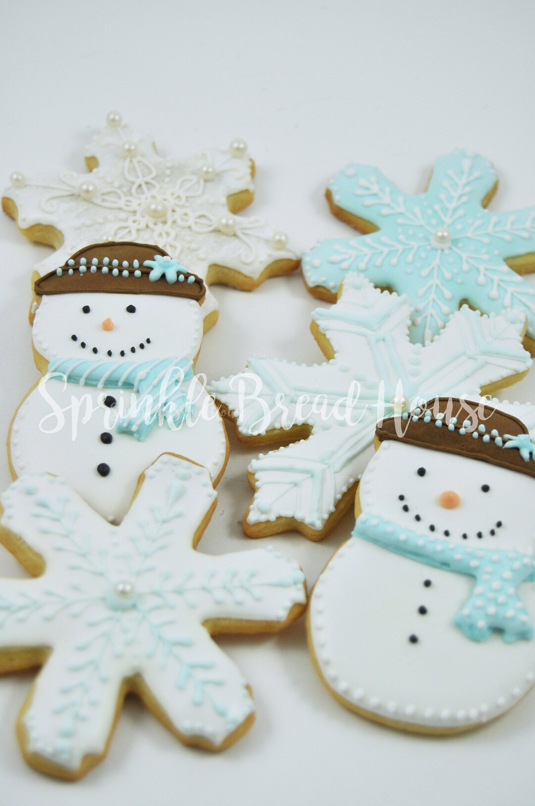 Winter Wonderland Snowflake and Frosty the Snowman Christmas Cookies ...