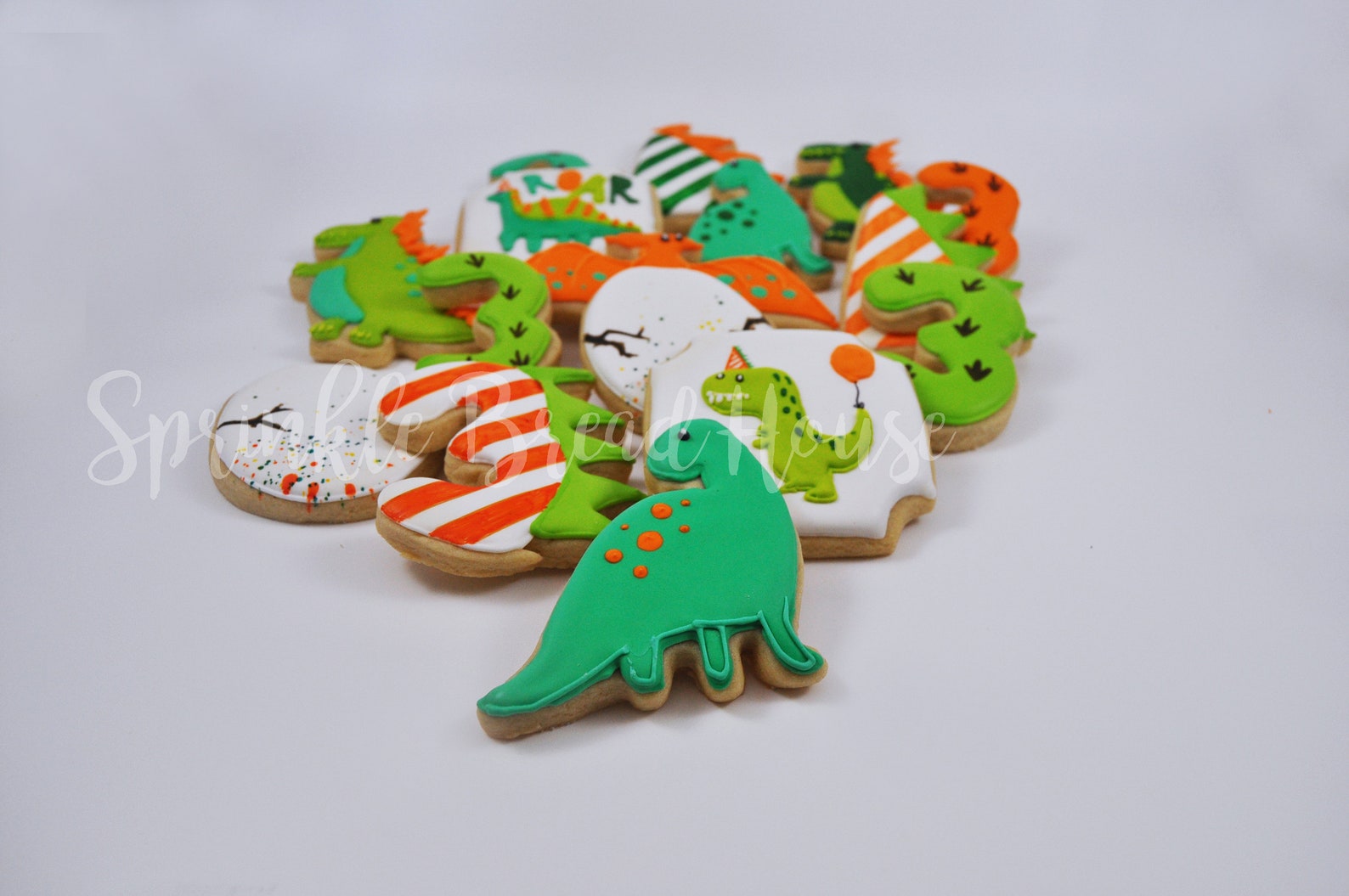 3 Rex Dinosaur Party Cookies birthday Dino Party partysaurus - Etsy