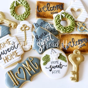 Home Sweet Home Cookies Welcome Home Gift House Party Cookies First ...