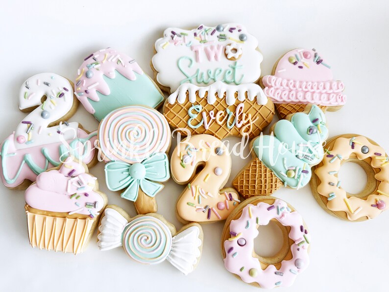 Two Sweet Cookies - Two Sweet Birthday Party Favors - Too Sweet Party ...