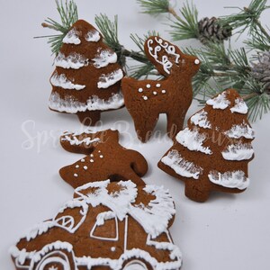 Winter Woodland Christmas Tree Truck Reindeer and Christmas Tree ...