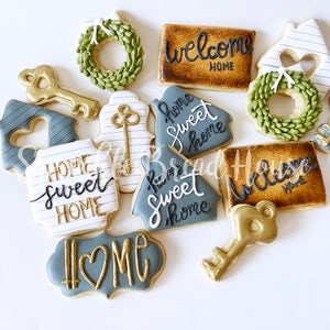 Home Sweet Home Cookies Welcome Home Gift House Party Cookies First ...