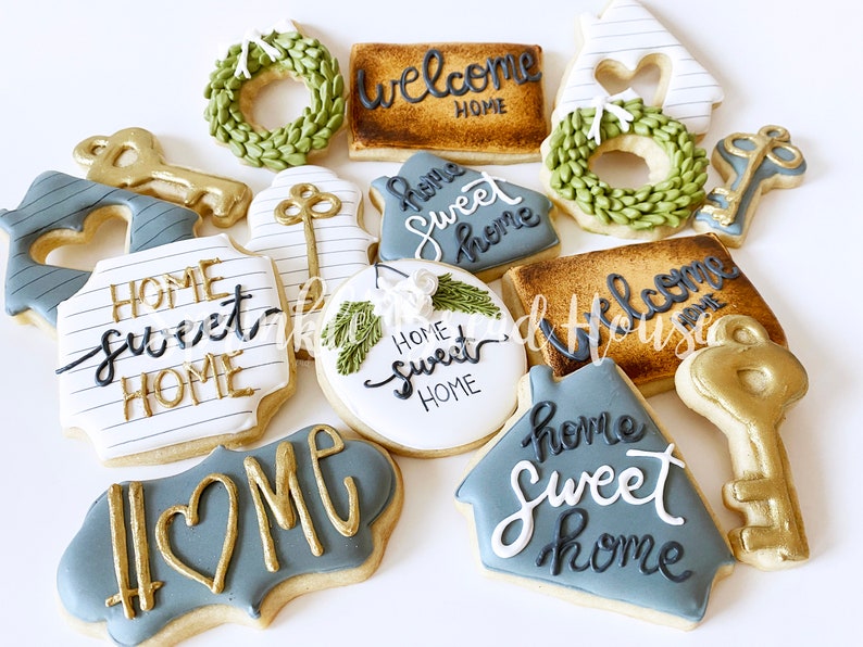 Home Sweet Home Cookies - Welcome Home Gift - House Party Cookies ...