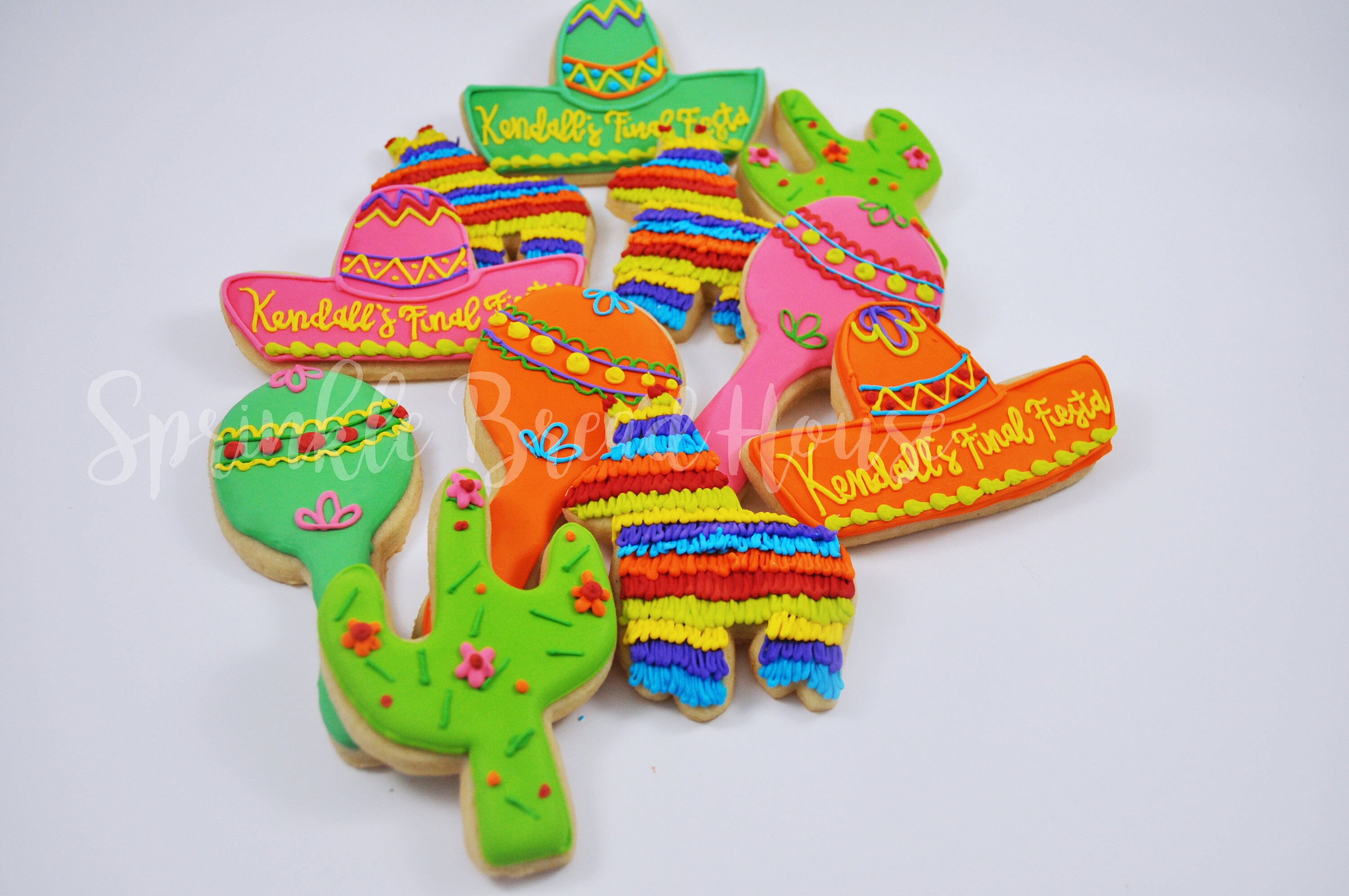 Custom Fiesta cookies Cinco De Mayo tex mex cactus | Etsy