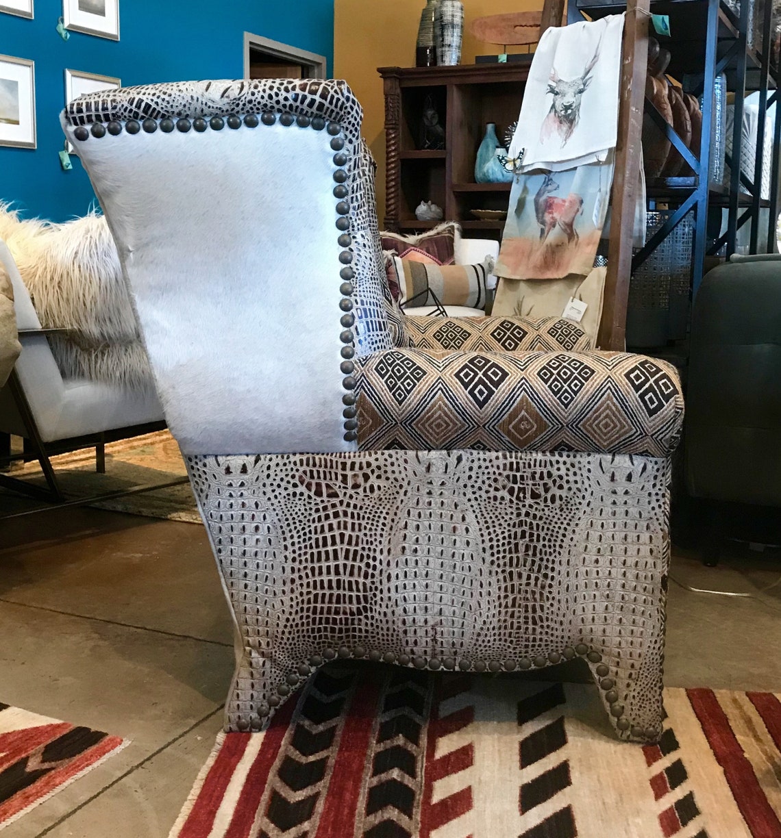 Custom Oversized Wing Chair - Etsy