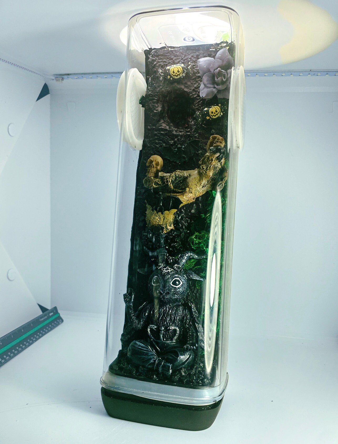 Jumping Spider Enclosure Baphomet Spooky Halloween Extra Tall Enclosure ...