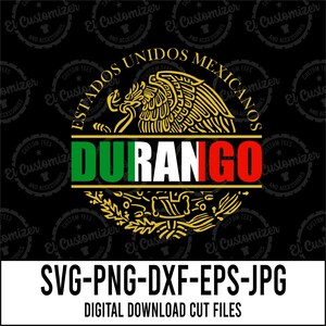 Durango SVG Aguila Dorada Tricolor Svg Png Dxf Jpg Eps Archivos ...