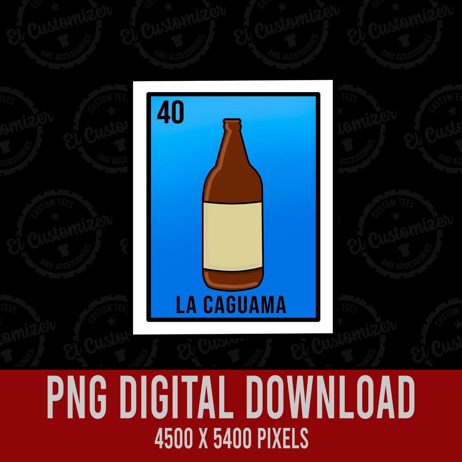 La Caguama PNG Loteria Digital Download - Etsy