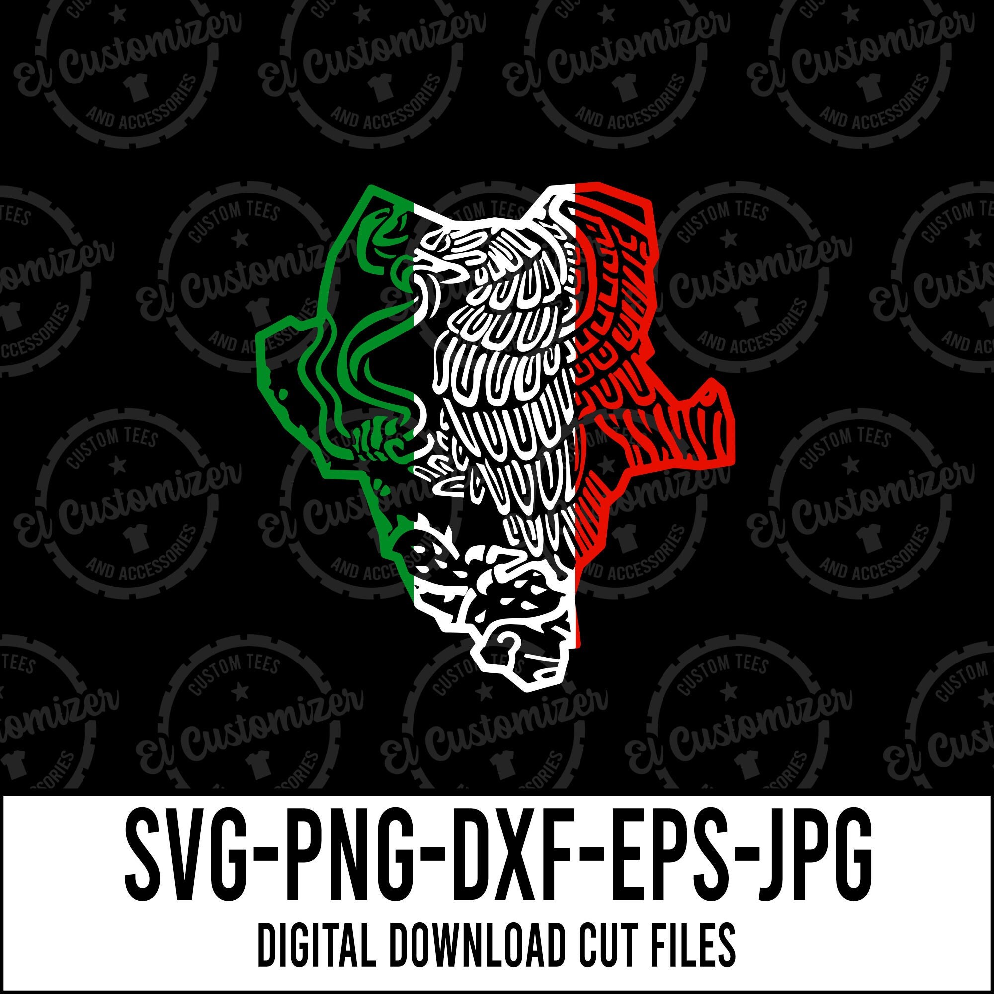 Durango SVG Aguila Tricolor Svg Png Dxf Jpg Eps Digital Files | Etsy