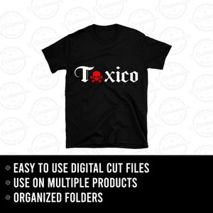 Toxico SVG Archivos de corte Svg Png Dxf Jpg Eps Archivos digitales ...