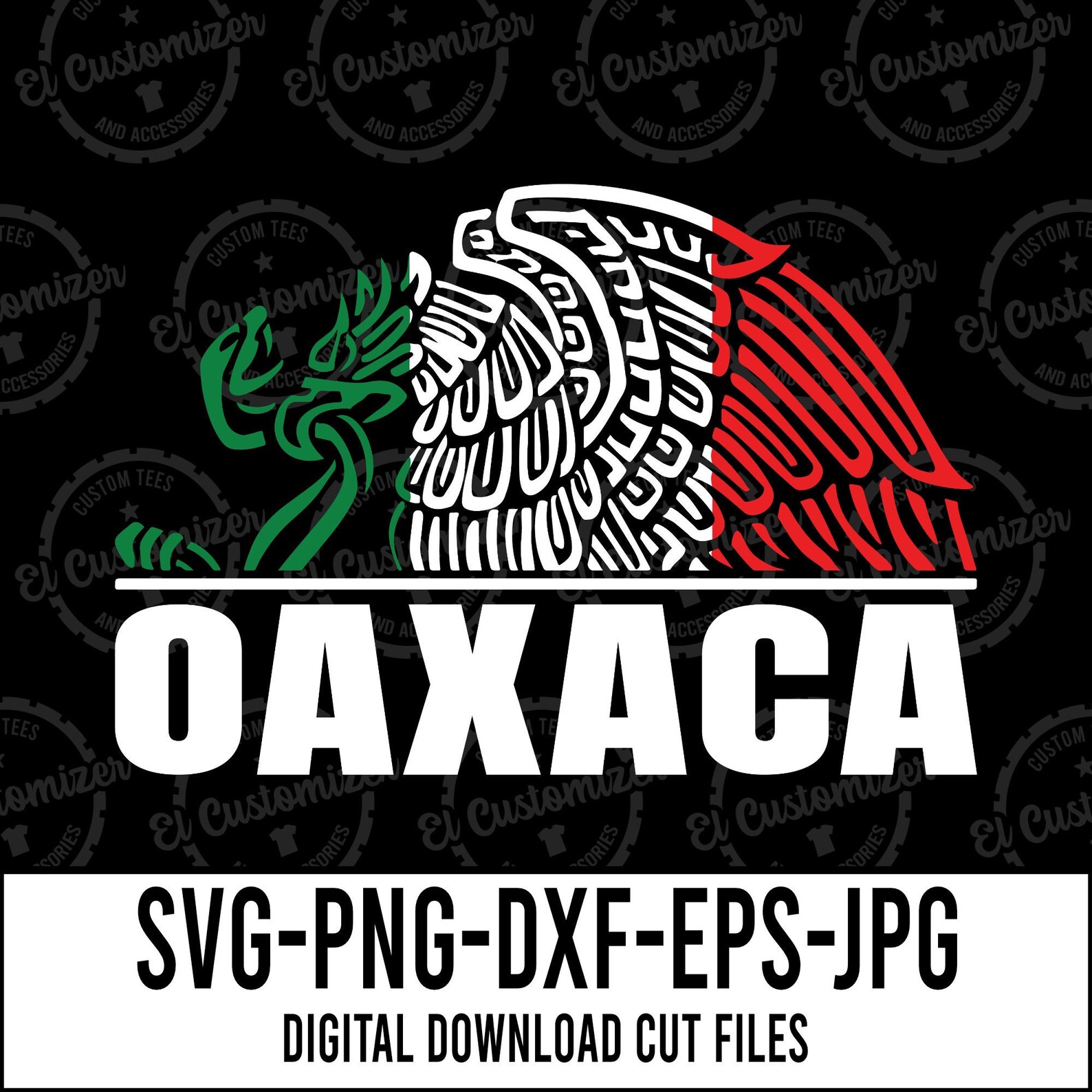 Oaxaca SVG Mexican Eagle Cut Files Svg Png Dxf Jpg Eps Digital - Etsy