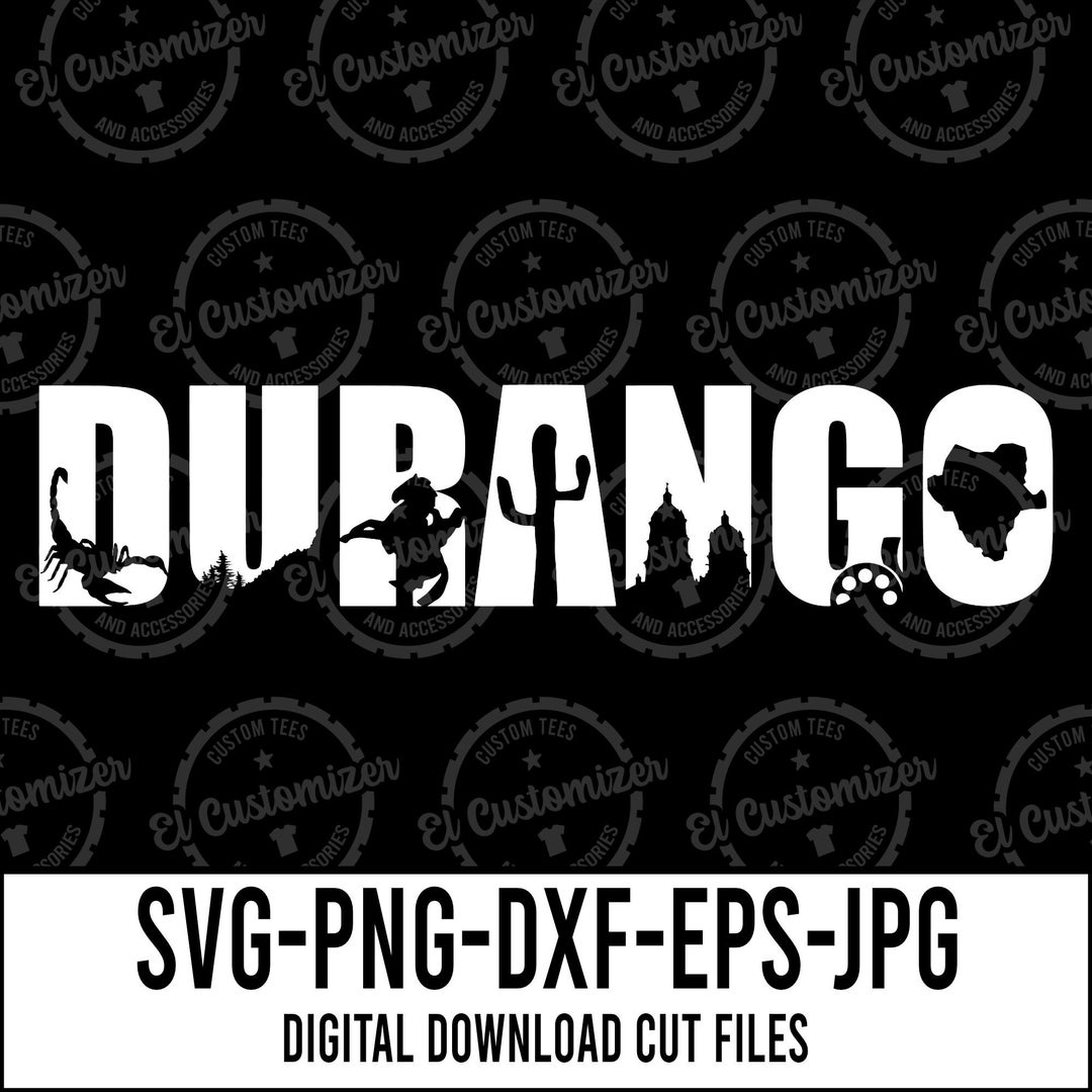 Durango Mexico SVG Landmarks Silhouette Svg - Png - Dxf- Eps -jpg ...